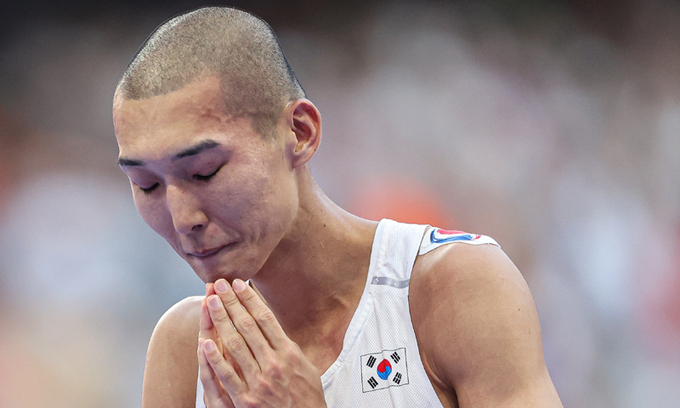 [파리 Scene] 끝내 이루지 못한 올림픽 메달의 꿈...우상혁, 2m27로 7위 - 세계일보