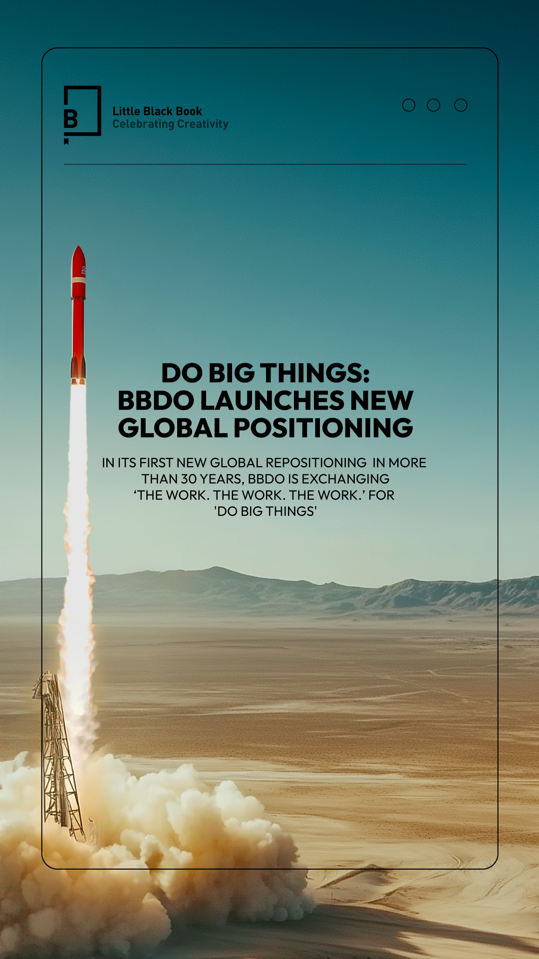 BBDO, 새로운 비전 ‘Do Big Things’ 공표 - 세계일보